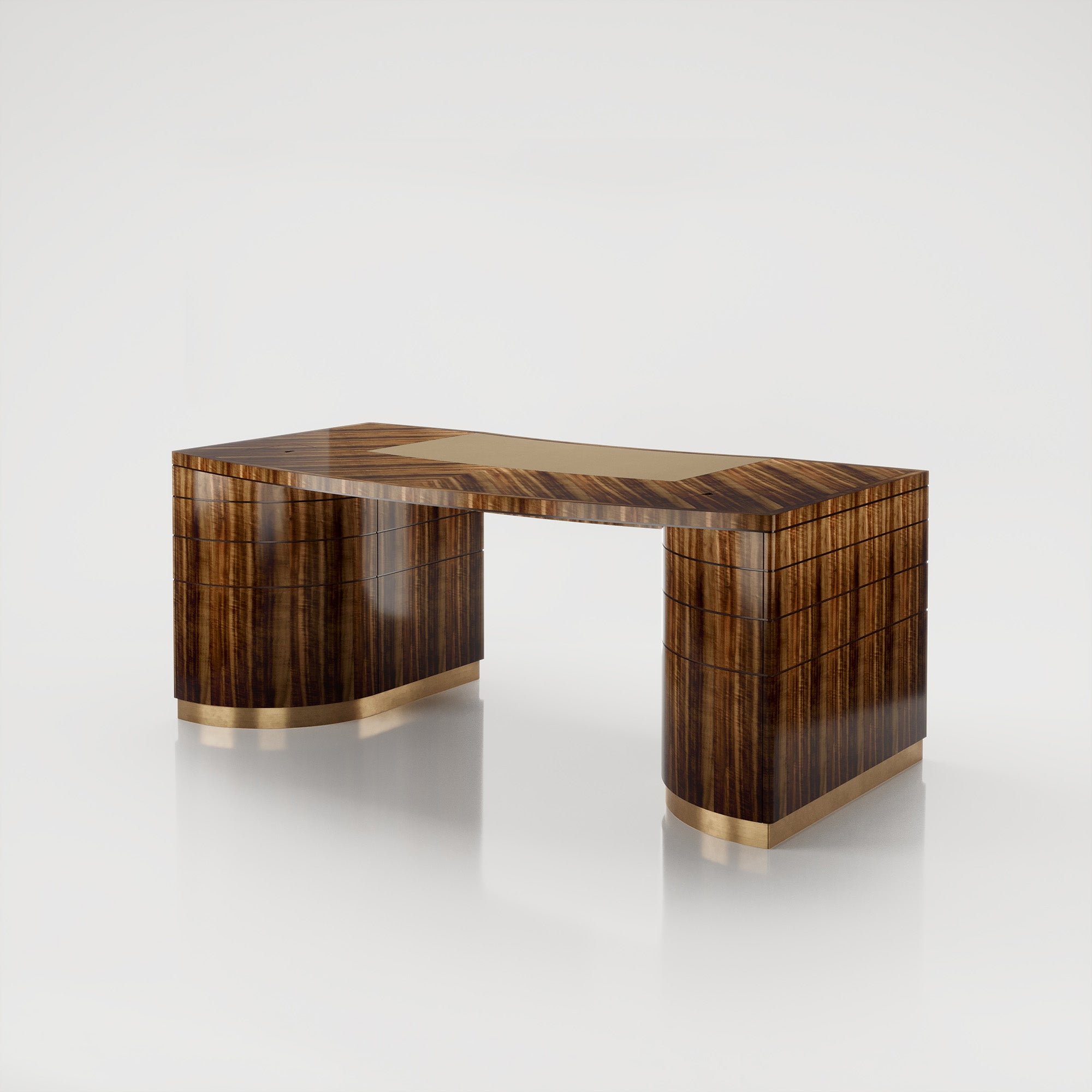 Odyssey Desk - Walnut | Bespoke Design & Luxury Furniture | LINLEY