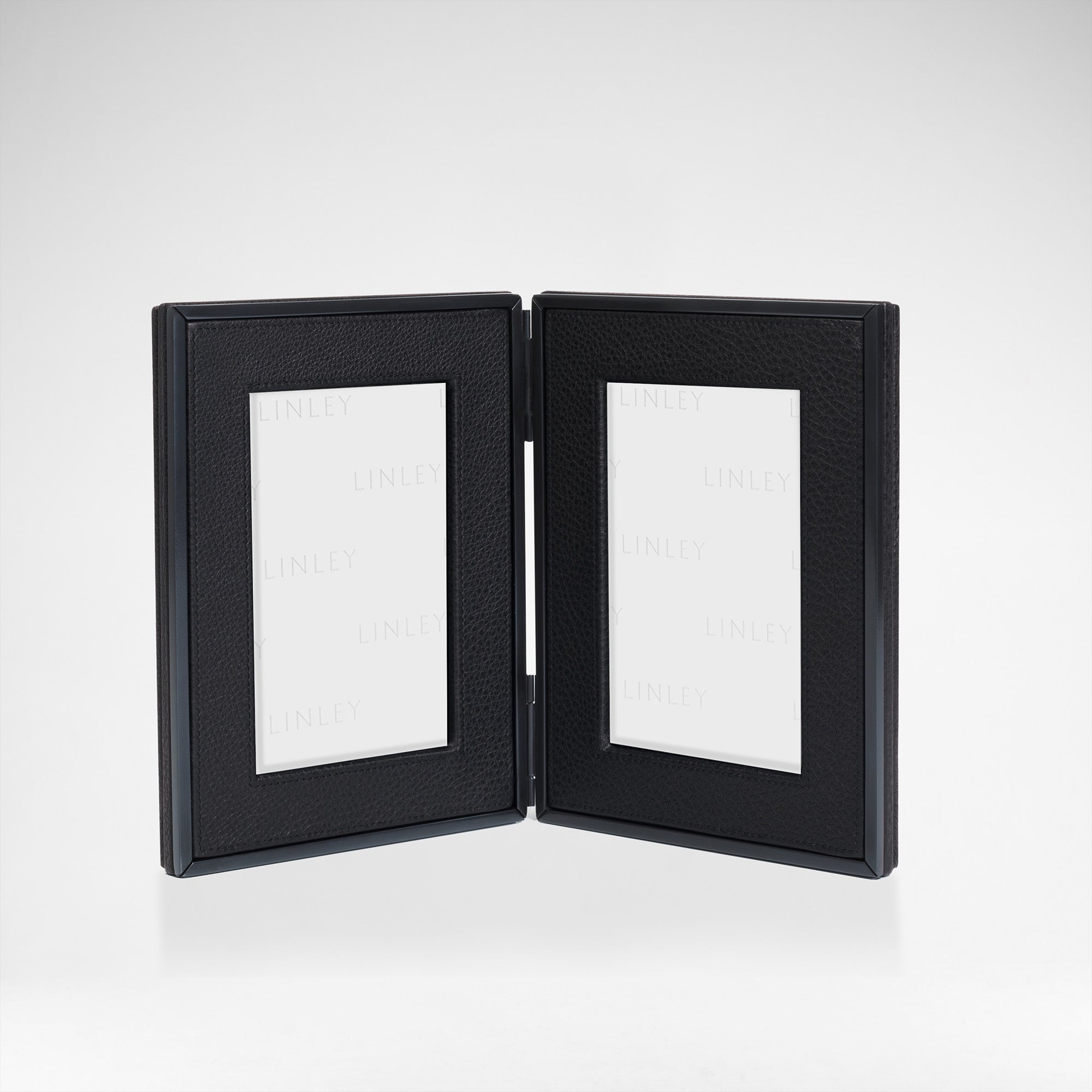 Mayfair Noir Dual Photograph Frame | Luxury Home Accessories | LINLEY