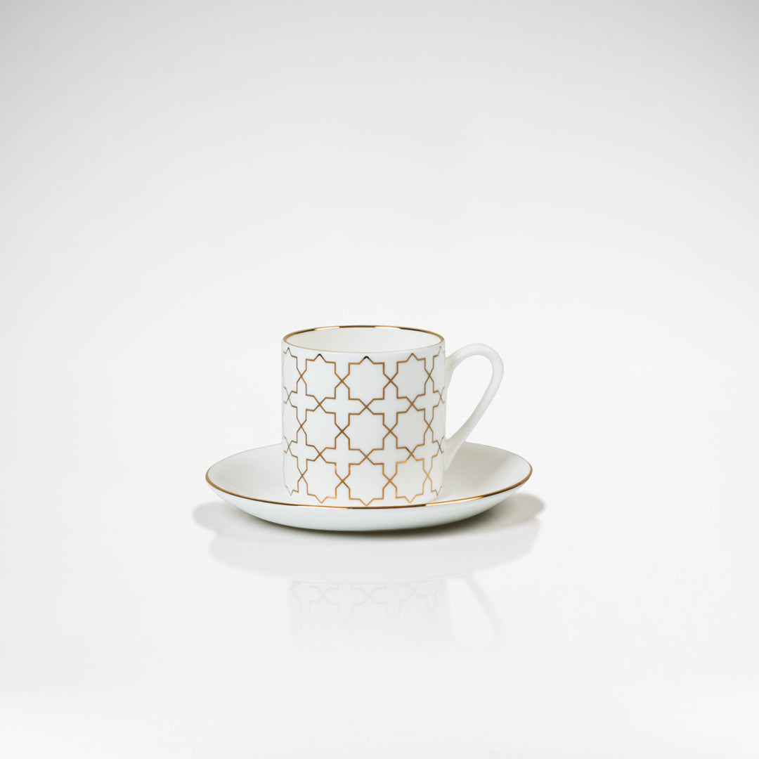 Girih Espresso Cup & Saucer | Luxury Home Accessories & Gifts | LINLEY