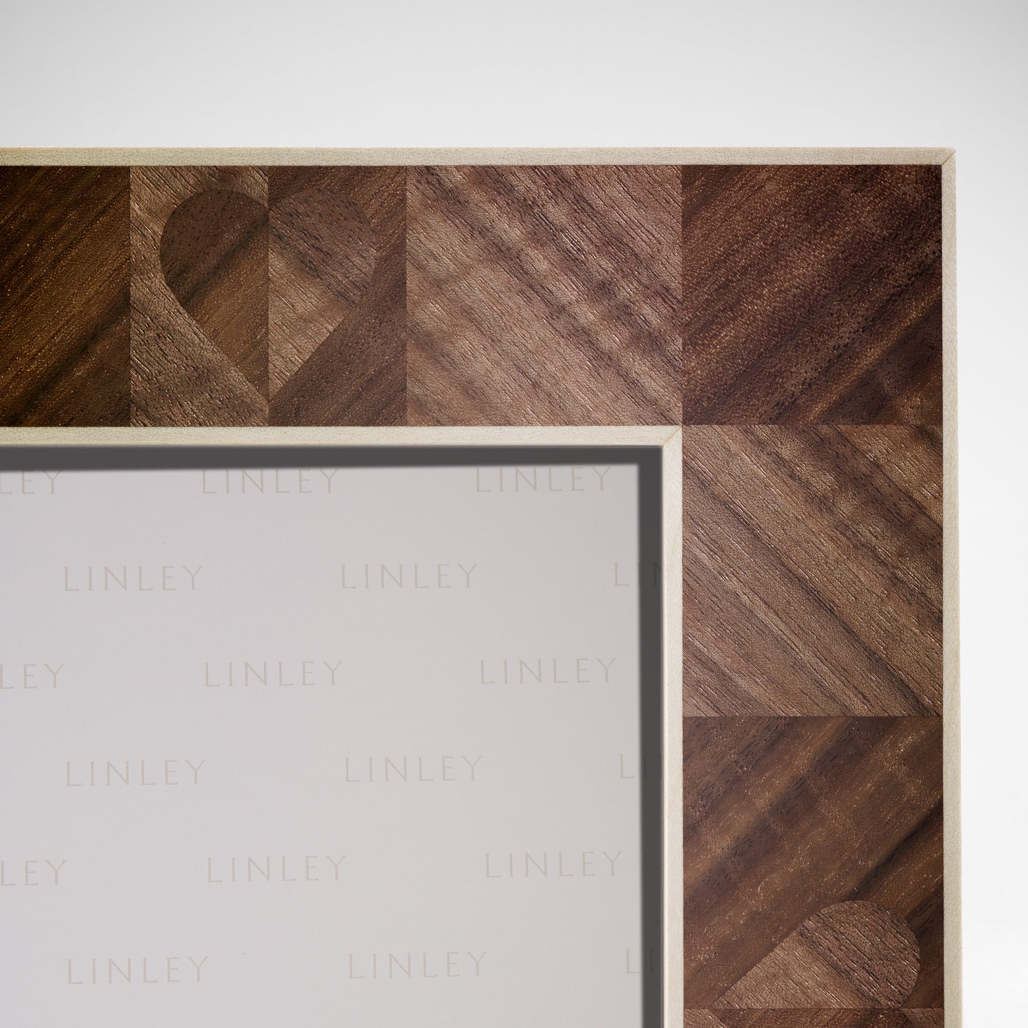 Henley Heart Walnut Photograph Frame | LINLEY