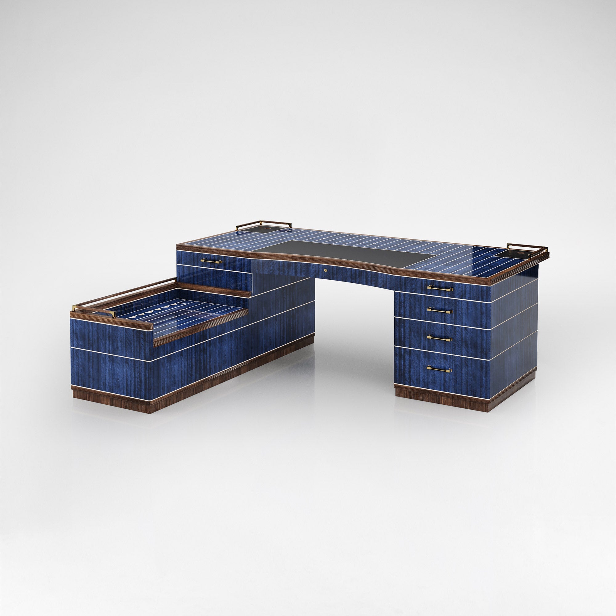 L-Shaped Riviera Desk | Bespoke Design & Luxury Furniture | LINLEY