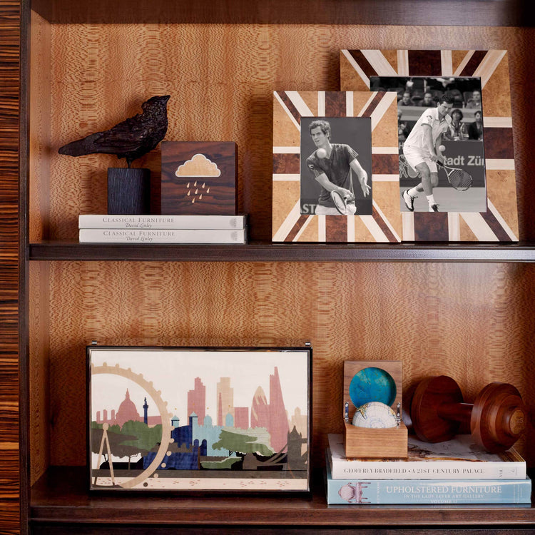 Union Jack Walnut Photograph Frame | Luxury Home Accessories | LINLEY