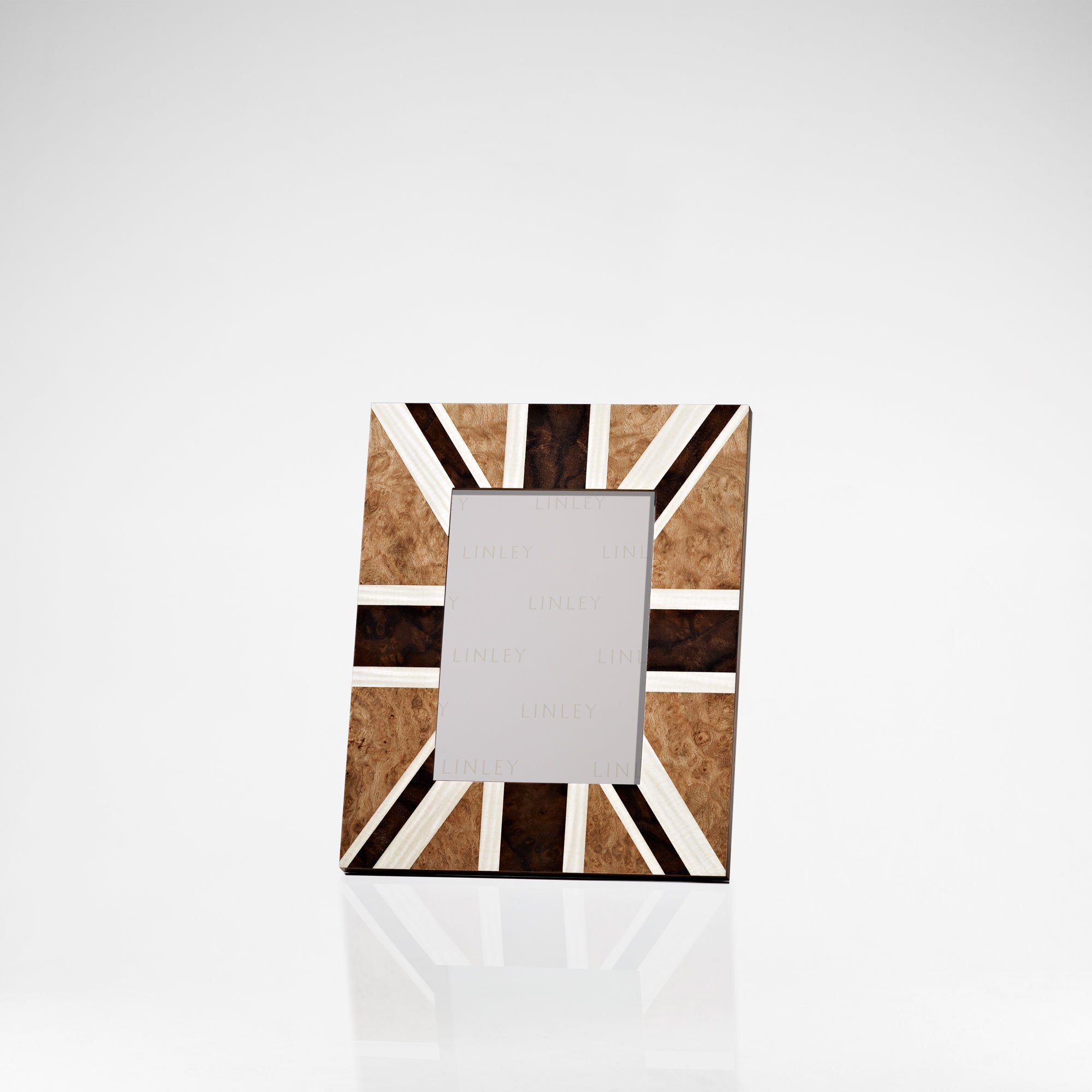 Union Jack Walnut Photograph Frame | Luxury Home Accessories | LINLEY