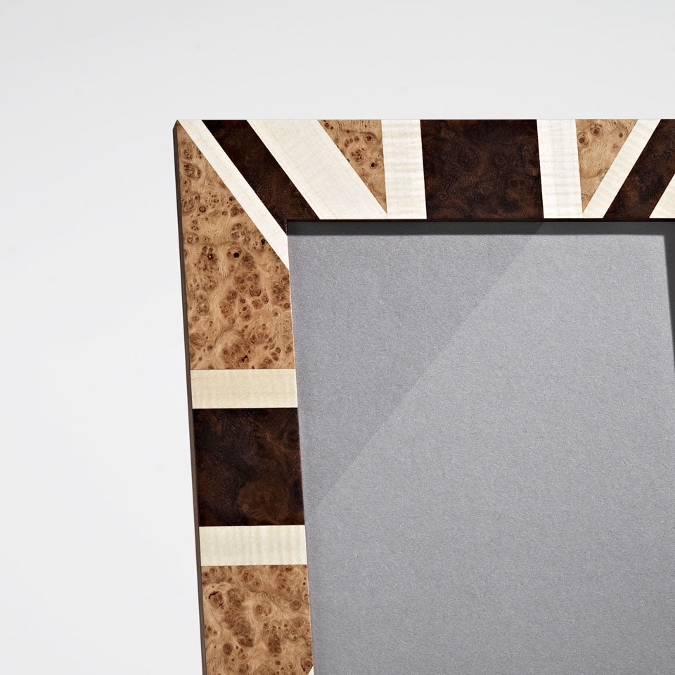 Union Jack Walnut Photograph Frame | Luxury Home Accessories | LINLEY