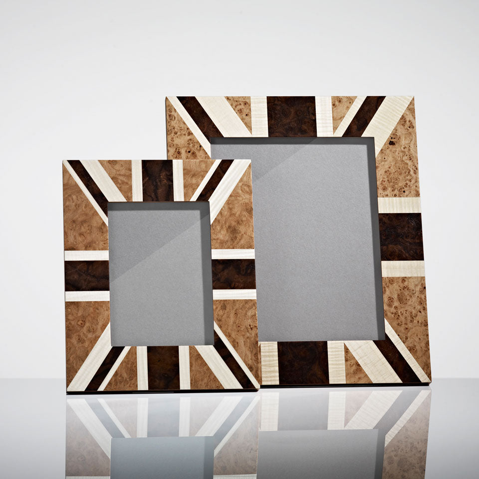 Union Jack Walnut Photograph Frame | Luxury Home Accessories | LINLEY